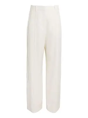 Camilla And Marc Satin Alabata Suit Trousers - Ivory
