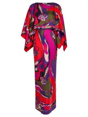 Emilio Pucci Printed Silk Maxi Dress - Multicoloured 1