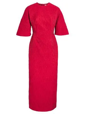 ROKSANDA Cloqué Farah Midi Dress - Red