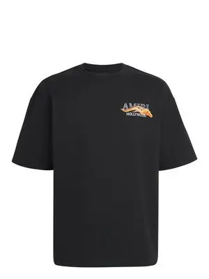 Amiri Cotton Hollywood Horse T-shirt - Black