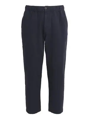 WAX LONDON Organic Cotton Twill Trousers - Navy