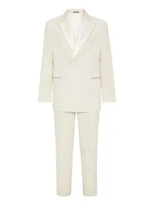 Brunello Cucinelli Sea Island Cotton Corduroy 2-piece Tuxedo - White