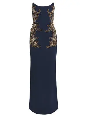 Rebecca Vallance Orla Embellished Gown - Navy