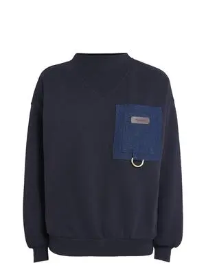 Barbour Cotton-blend Saima Sweatshirt - Navy