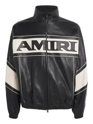 Amiri Sport Leather Jacket - Black