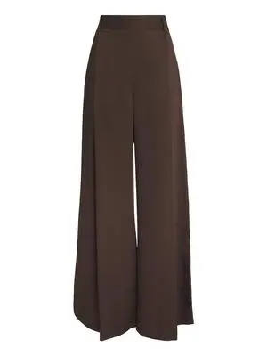 Camilla And Marc Satin Aaron Wide-leg Trousers - Brown