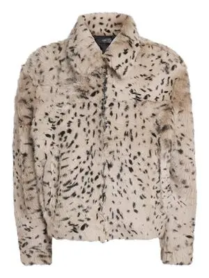 AMIRI Faux Fur Deer Leather Jacket