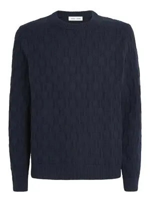 SAMSØE SAMSØE Organic Cotton-wool Sabrodie Sweater - Navy