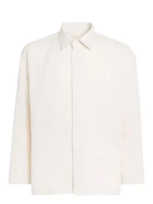 Issey Miyake Double Weave Crepe Shirt - White