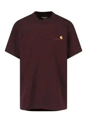 Carhartt Work In Progress American Script' T-shirt - Brown