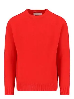 JIL SANDER Virgin Wool And Cashmere Blend Sweater - Red