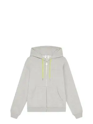 Casablanca Cashmere Blend Zip-Up Hooded Sweatshirt Multicolor