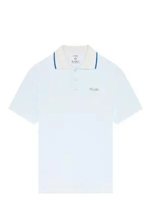 Casablanca Velour Short Sleeve Polo Shirt - Multicolor