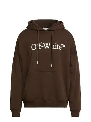 OFF-WHITE™ Cotton Blend Sweatshirt - Brown
