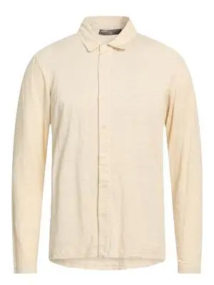 DANIELE FIESOLI Lab Shirt Ivory Size Linen, Elastane - White
