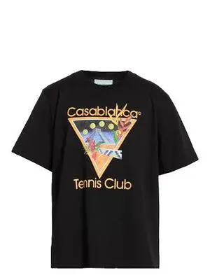 Casablanca T-shirt Size Organic Cotton - Black