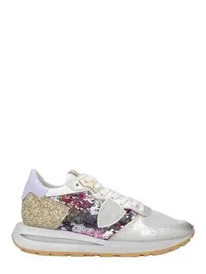 Philippe Model Leather Low-top Sneakers - Silver