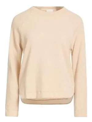 120% Lino Crewneck Sweater - Beige