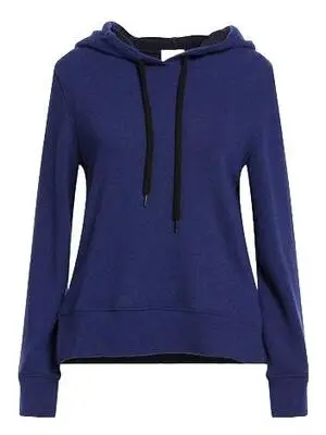 120% Lino Knitted Hooded Sweater - Navy