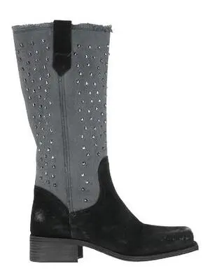 DIVINE FOLLIE Cowboy Boots - Black