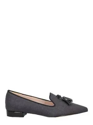 DIVINE FOLLIE Loafers In Textile Fibers - Black