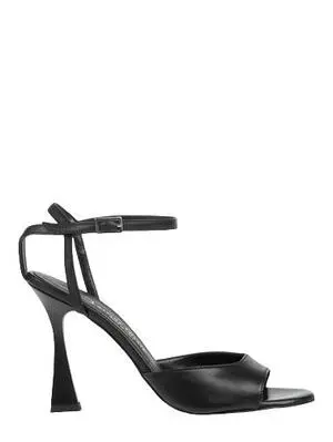 DIVINE FOLLIE Leather Sandals - Black