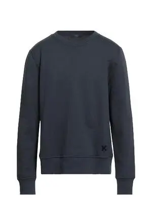 Kiton Cotton-blend Flocked Sweatshirt - Navy