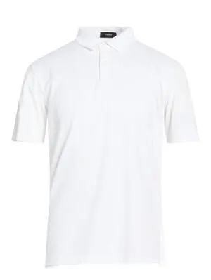 Theory Polo Shirt Size Cotton, Polyester - White