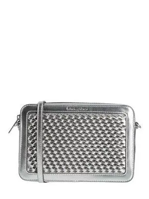 Michael Kors Leather Crossbody Camera Bag - Silver