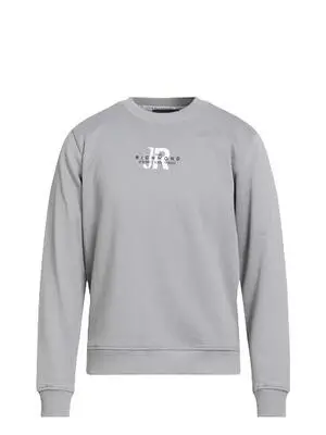 John Richmond Cotton Fleece Sweatshirt With Logo - Grey