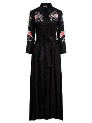 CONNOR & BLAKE Maxi Shirt Dress - Black