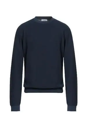 WOOL & CO Solid Cotton Sweatshirt - Blue
