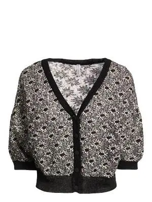 DANIELE FIESOLI Cardigan In Linen And Polyamide - Black