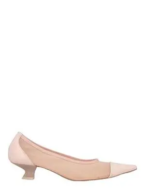 ZINDA Pumps In Leather And Mesh Fabric - Pink