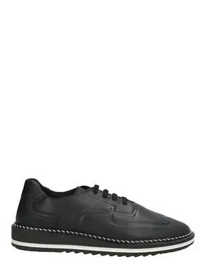BALDININI Low-top Leather Sneakers - Black