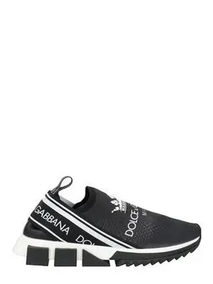 Dolce & Gabbana Low-top Knitted Sneakers - Black