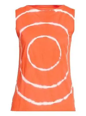 Majestic Filatures Organic Cotton Tie-dyed Top - Orange