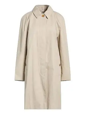 Burberry Cotton Overcoat & Trench Coat - Beige
