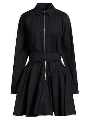 MSGM Mini Cotton Circle Dress - Black