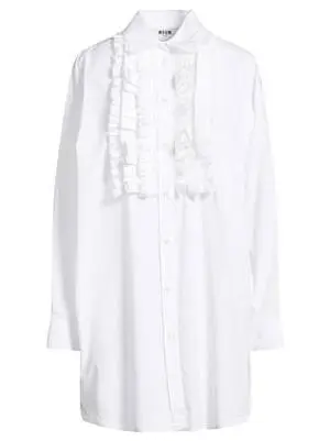 MSGM Mini Shirt Dress - White