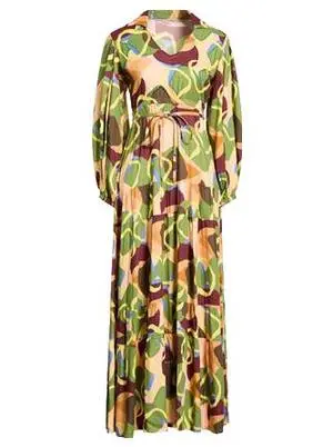 CONNOR & BLAKE Twill Maxi Dress - Sage Green
