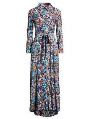 CONNOR & BLAKE Maxi Shirt Dress - Blue