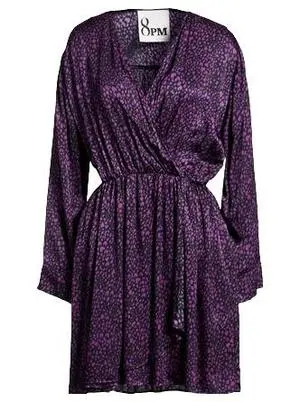 8PM Mini Leopard-print Dress - Purple