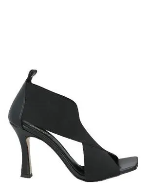 OVYE Sandals With Geometric Heel - Black