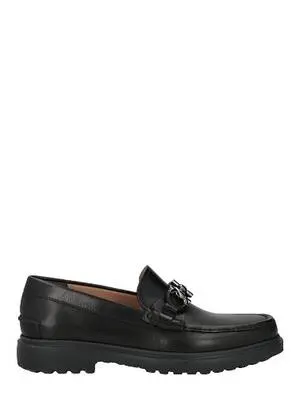 FERRAGAMO Loafers In Calfskin With Appliqués - Black