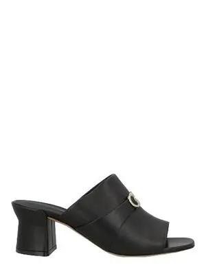 FERRAGAMO Ornella 55 Lambskin Sandals - Black