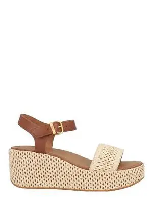 Fitflop Sandals With Wedge Heel - Beige