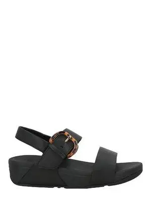 Fitflop Leather Sandals - Black