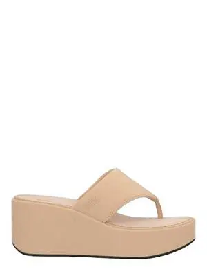 Fitflop Thong Wedge Sandals - Beige