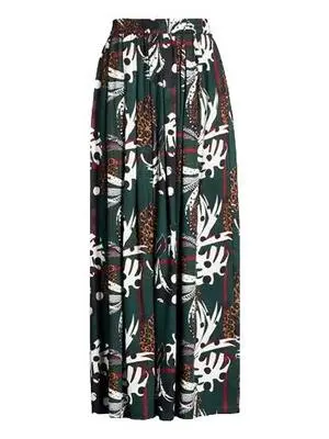 CONNOR & BLAKE Maxi Flared Floral-print Skirt - Green